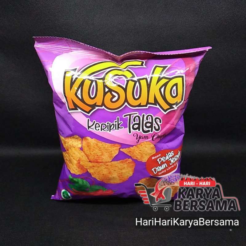 Jual SNACK KUSUKA KERIPIK TALAS PEDAS DAUN JERUK 68GR di Seller ...