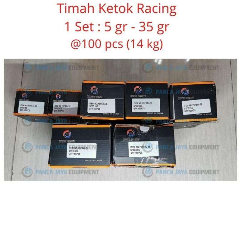 Jual Timah Balancing - Timah Ketok Racing Set 5gram - 35gram (@100 Pcs ...