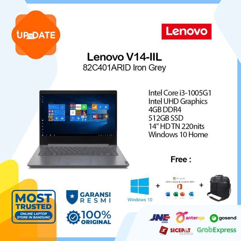 Jual Lenovo V14-IIL - ARID - Laptop - [Intel Core i3-1005G1 / 4GB DDR4 / 512GB SSD / 14HD / W10 ...