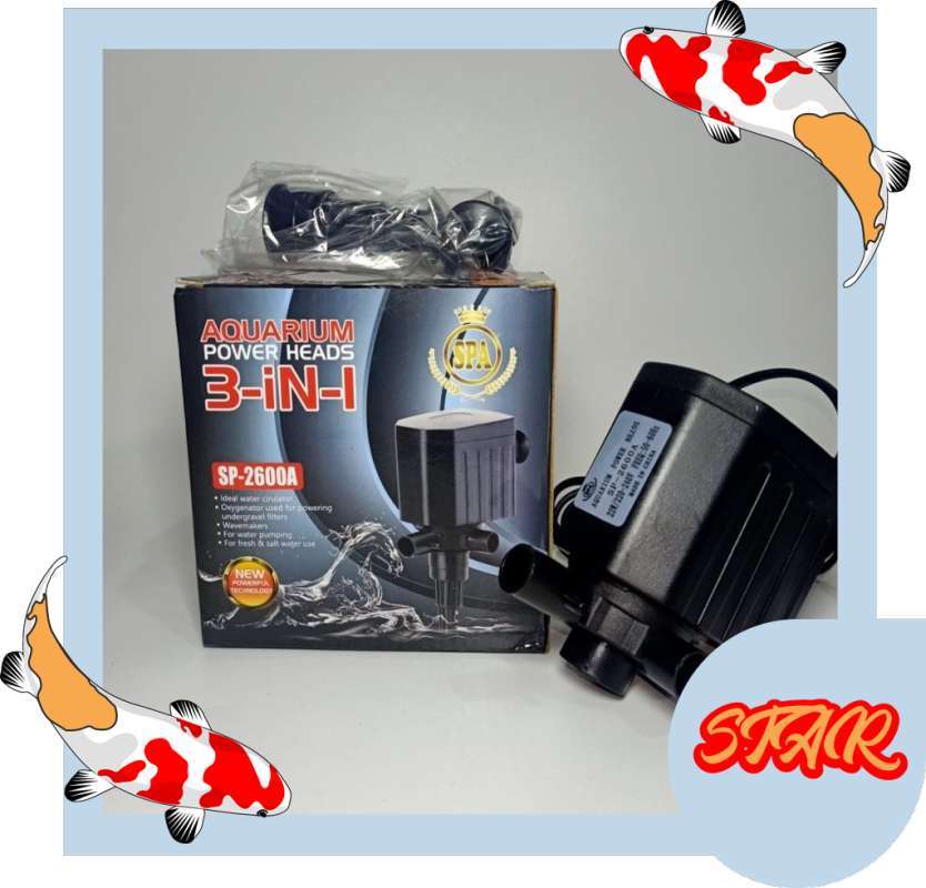 Jual aquarium pompa celup power head SPA SP 2600 A 3 in 1 di Seller STAR PETSHOP N AQUATIC ...