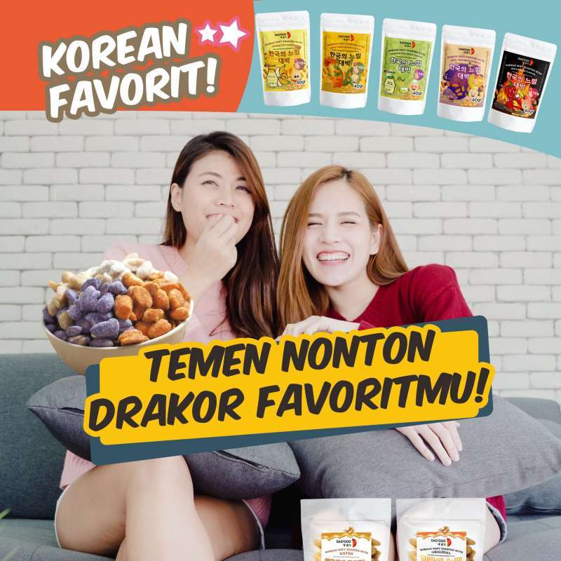 Jual Paket Camilan Korean Soft Toasted Nuts DAEFOOD 5 bungkus @ 40g di ...