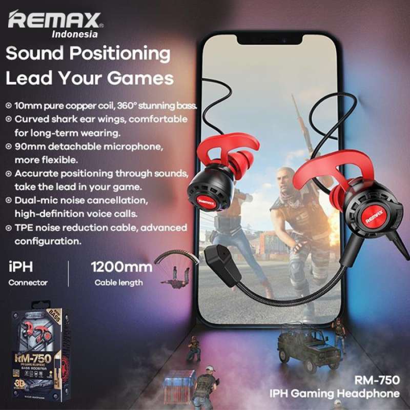 Jual Remax Headphone For Gaming Type Iph Rm-750 Di Seller Remax ...