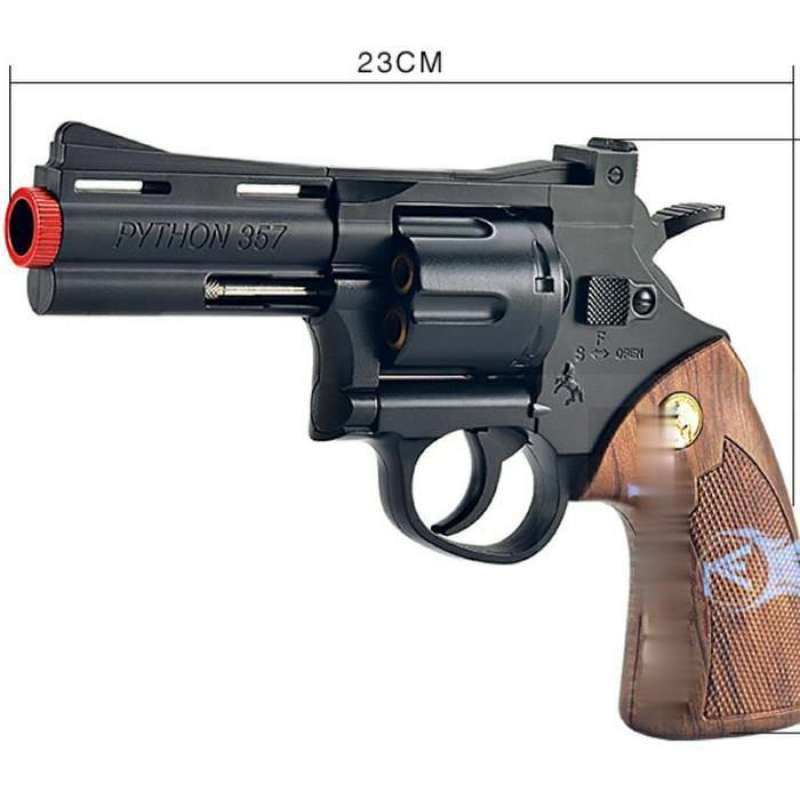 Jual mainan anak replika toy gun pistol revolver colt python 357 water ...