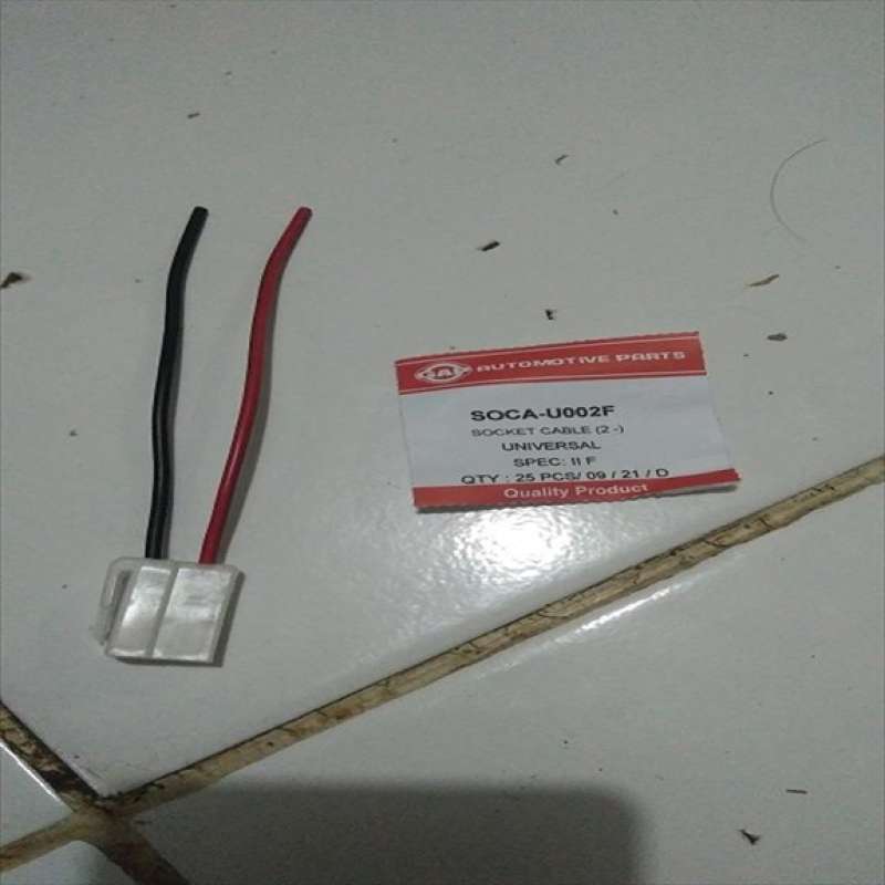 Jual Socket Fiting Kabel Kaki Pin 2 Female Cewek Universal GAP di ...