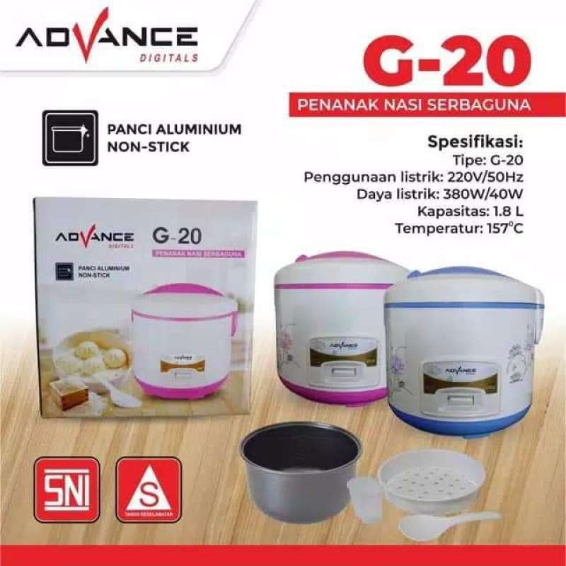 Jual RICE COOKER ADVANCE G20 - Biru Muda di Seller Surya Prima Medan ...