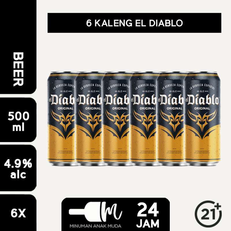 Jual Beer Bir El Diablo 500ml Kaleng ( Paket 6 Kaleng ) di Seller ...