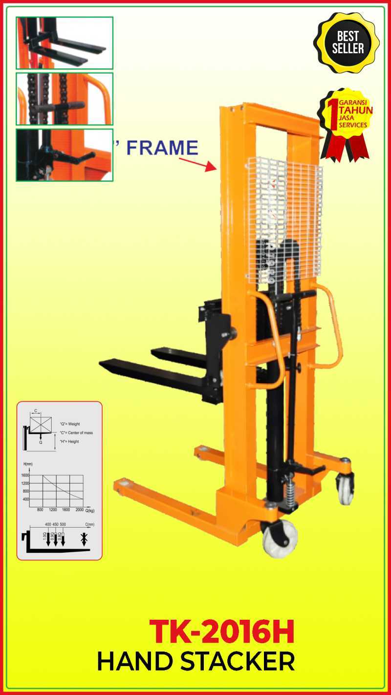 Jual Alat Angkat Barang Hand Stacker / Lift / Forklift 2 ton 160 cm H ...