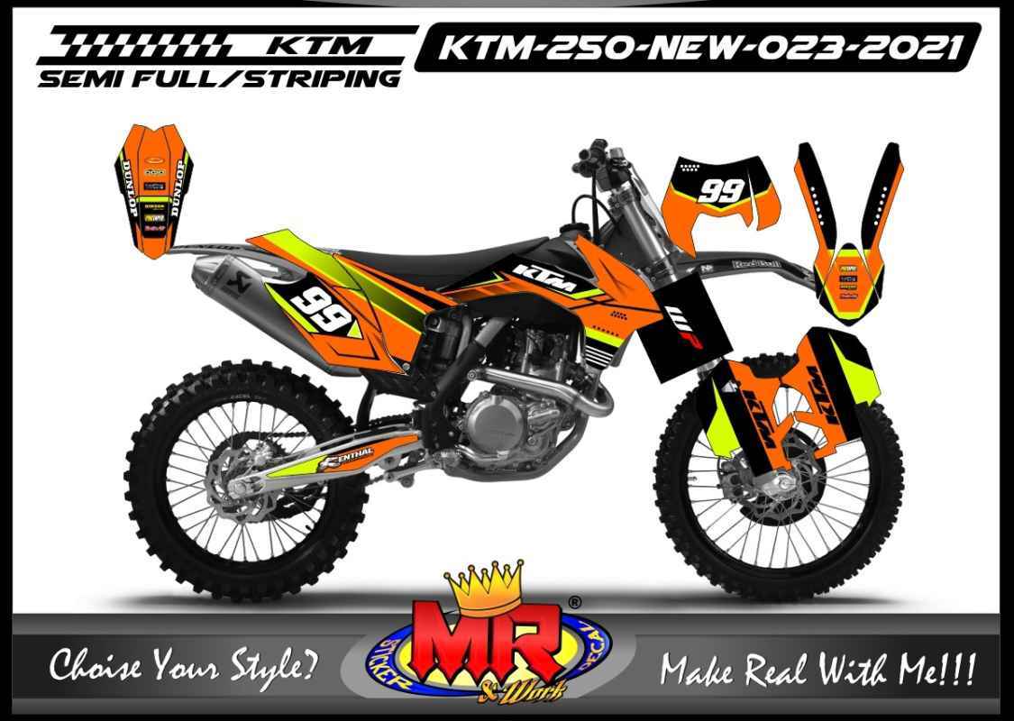 Promo Stiker Motor Decal KTM 250 New Decal Motor Trail Grafis Custom ...