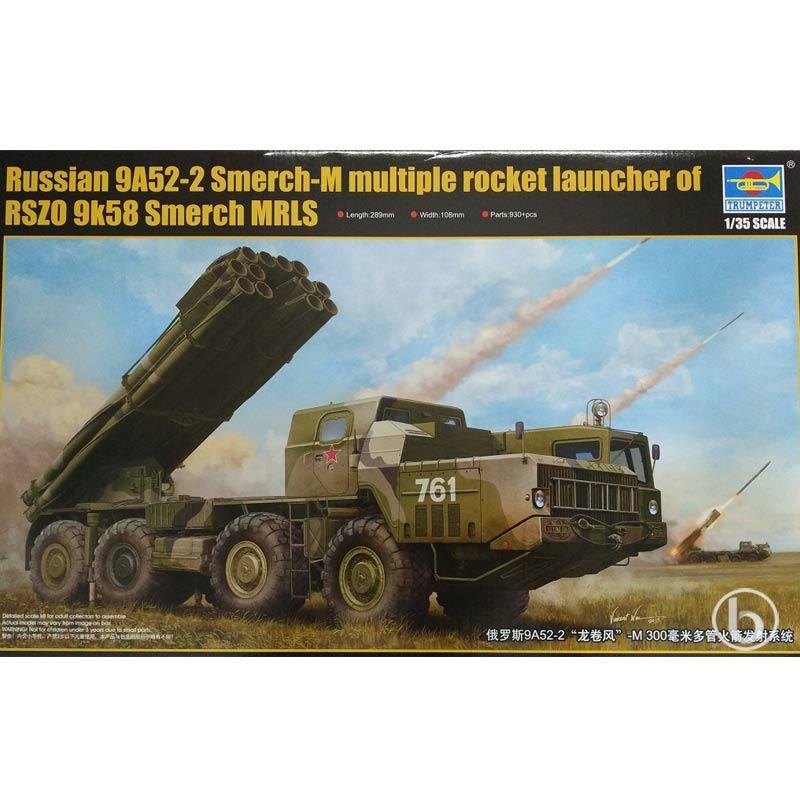 Jual Trumpeter 01020 Russian 9A52-2 Smerch-M Multiple Rocket Launcher ...