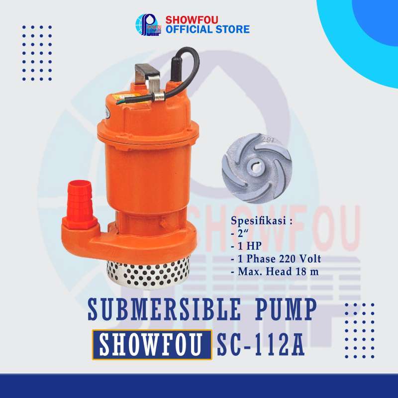 Jual SHOWFOU SUBMERSIBLE PUMP SC-112A 1 HP 1 Phase 750 Watt 2 Inch di ...