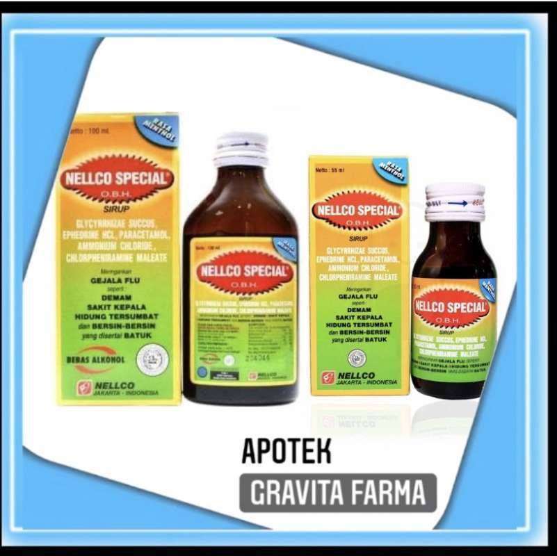 Jual Obh Nellco Special Syrup 100 Ml Di Seller Apotek Gravita Farma ...