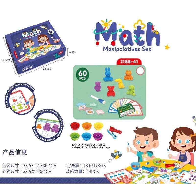Promo Math Manipulative Set Mainan Berhitung Classification Toys ...