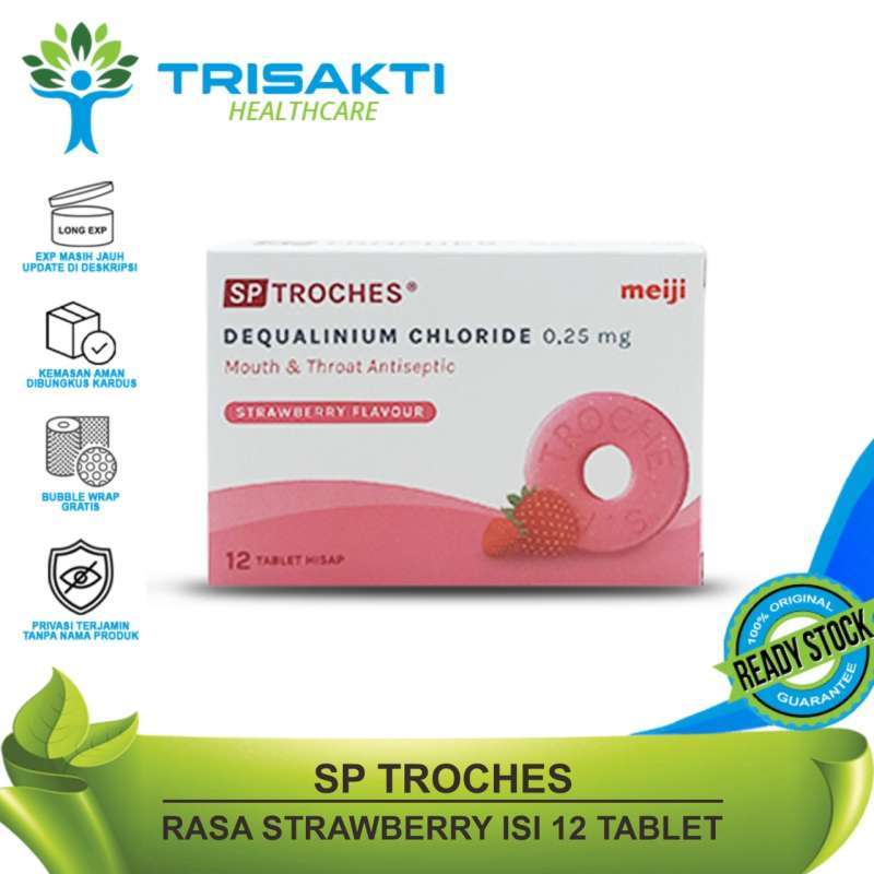 Promo Sp Troches Isi 12 Tablet Hisap Rasa Strawberry - Obat Radang ...