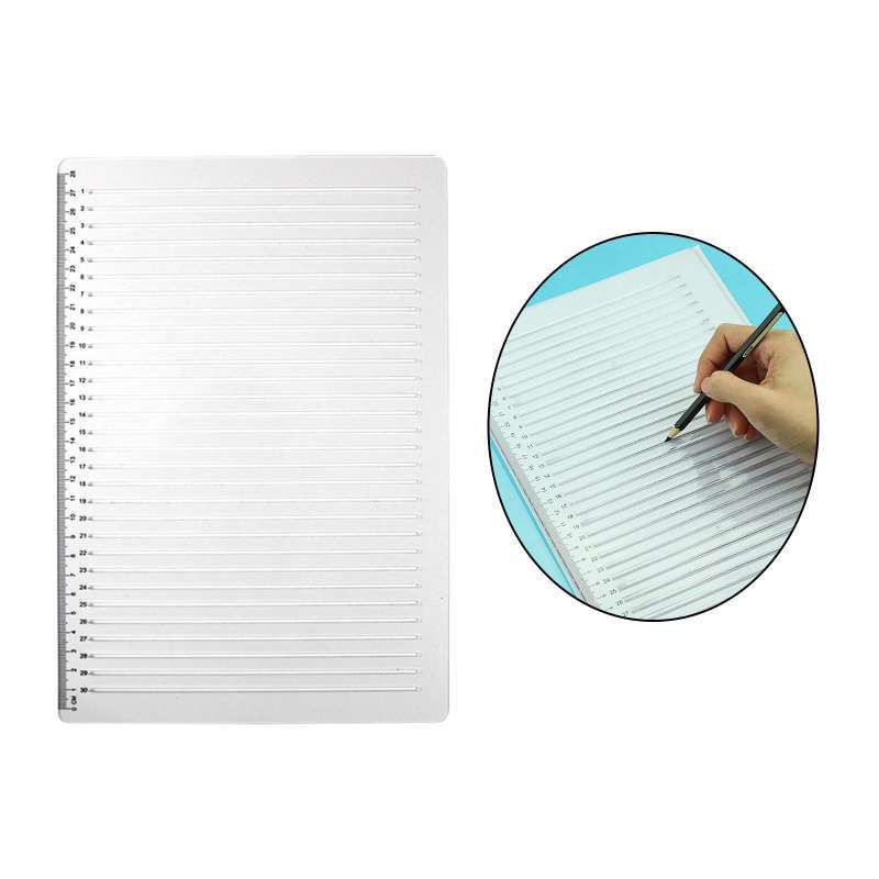 Promo A4 Drawing Line Ruler Soft No Trace Examination Transparent ...
