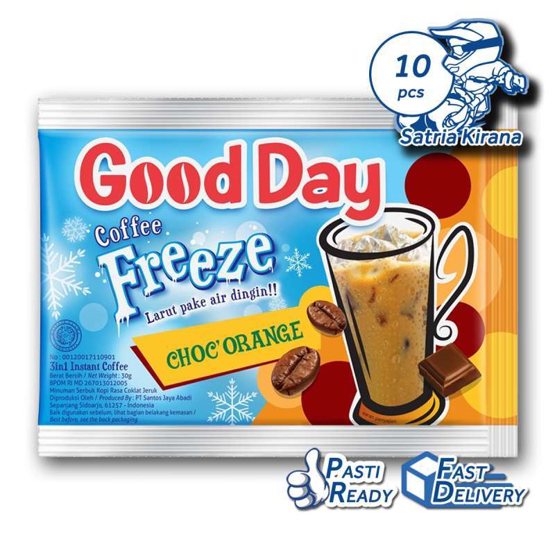 Jual Good Day Freeze Choc' Orange [30 gr x 10 sachet | 1 Renteng ...