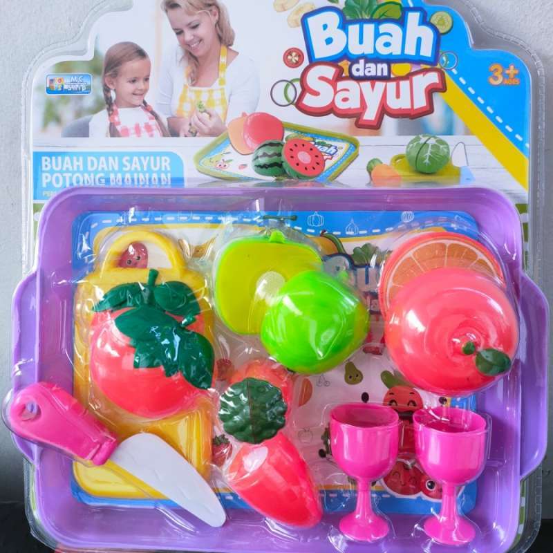 Promo MAINAN BUAH-BUAHAN POTONG DAN SAYURAN SET MIKA MF 37 Diskon 44% ...