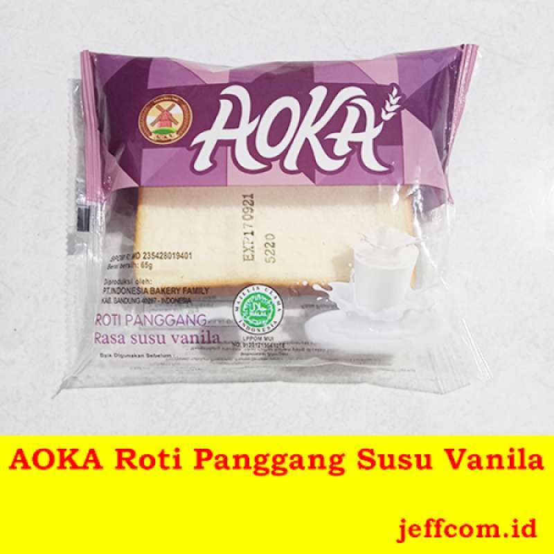 Jual Aoka Roti Panggang Rasa Susu Vanila Di Seller Jeffcom.id ...