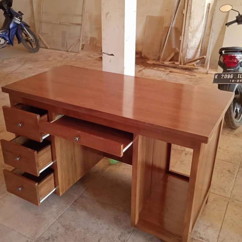 Jual Meja Komputer Minimalis Kayu Jati Di Seller Kun Furniture - Kecapi ...