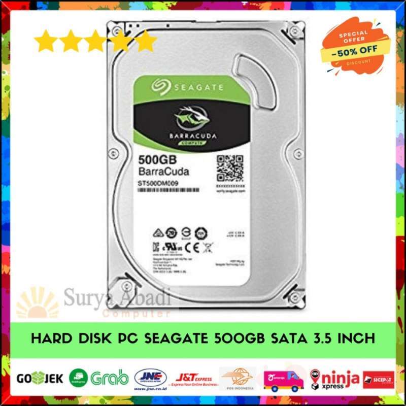 Jual Hard Disk Pc Seagate 500gb Sata 3.5 Inch Tipis Slim Internal Hdd ...