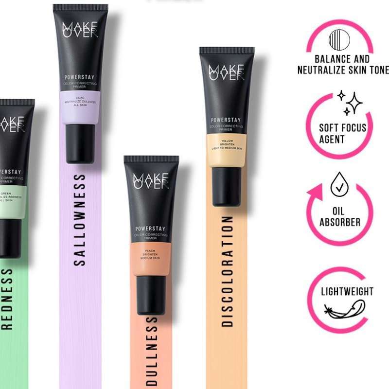 Jual Make Over Powerstay Color Correcting Primer 25ml - Primer Wajah ...