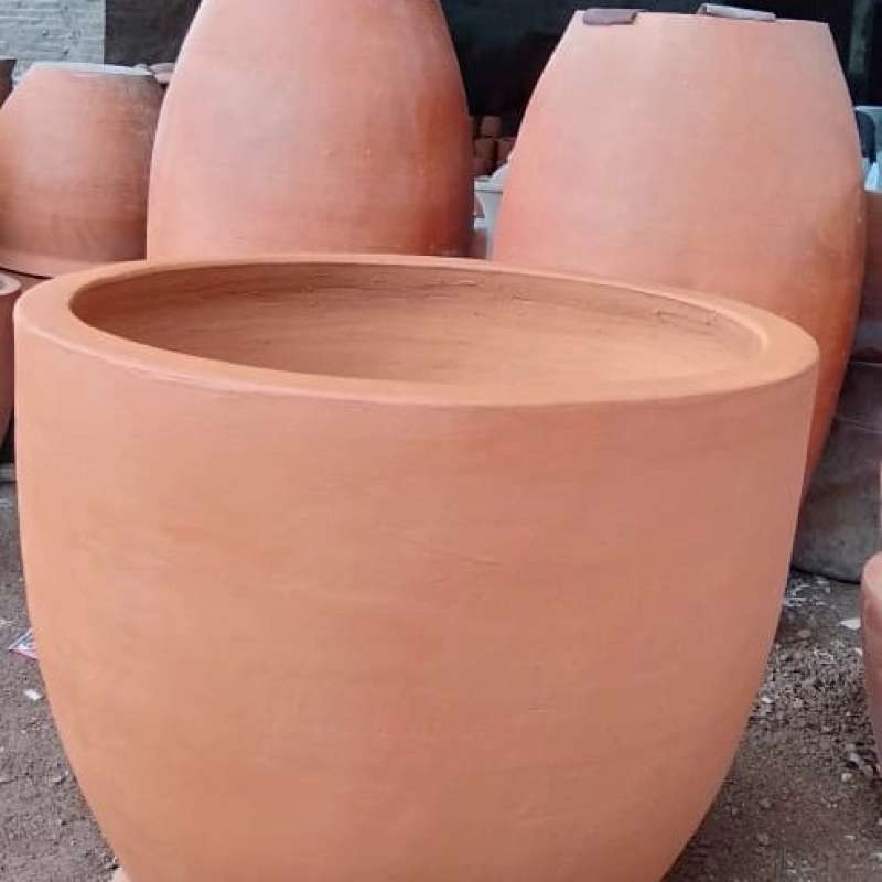 Jual POT BESAR,POT DIAMETER 70 CM, POT TANAMAN DARI GERABAH TANAH LIAT ...