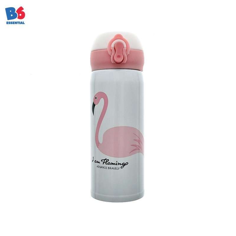 Jual Vacuum Flask Pink Flamingo 350 ML | Botol Minum Termos Stainless ...
