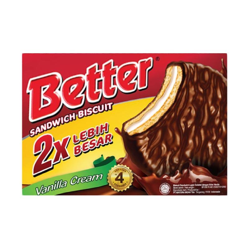 Jual Better Vanilla Sandwich Biskuit [Box 4 Sachet/ 22 g] di Seller ...
