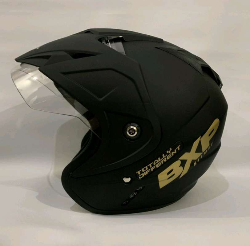 Promo Helm JP 5 Half Face Polos Hitam Doff Helm Dewasa SNI Diskon 6% di ...