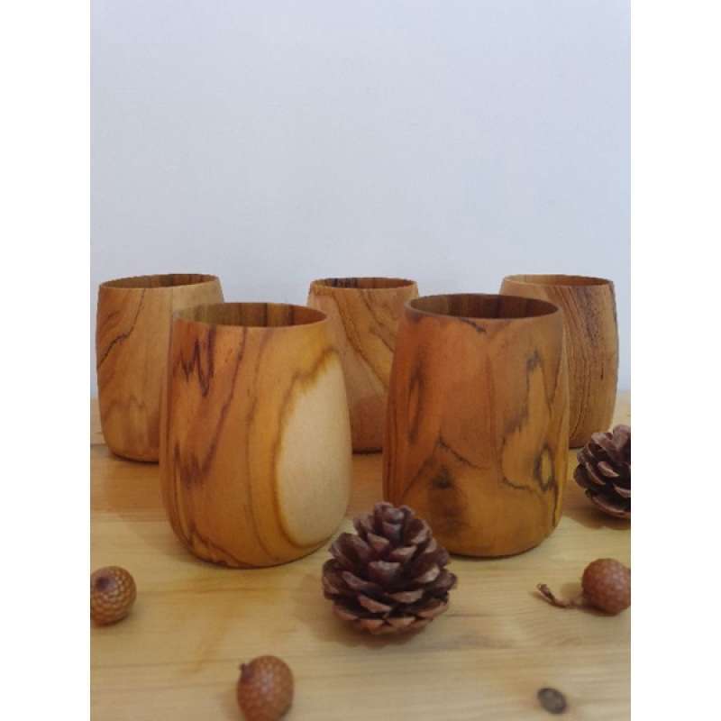Jual Serenity Kayu Gelas Kayu Jati/Mug Kayu Jati di Seller Serenity ...