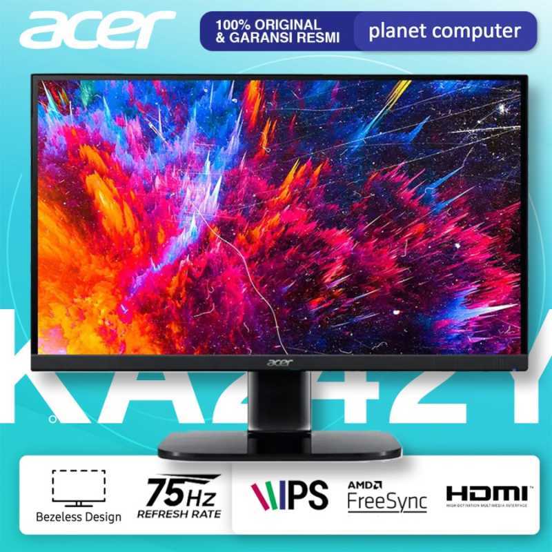 Promo Monitor LED ACER KA242Y 24 IPS 75Hz VGA HDMI FreeSync Vesa Diskon ...