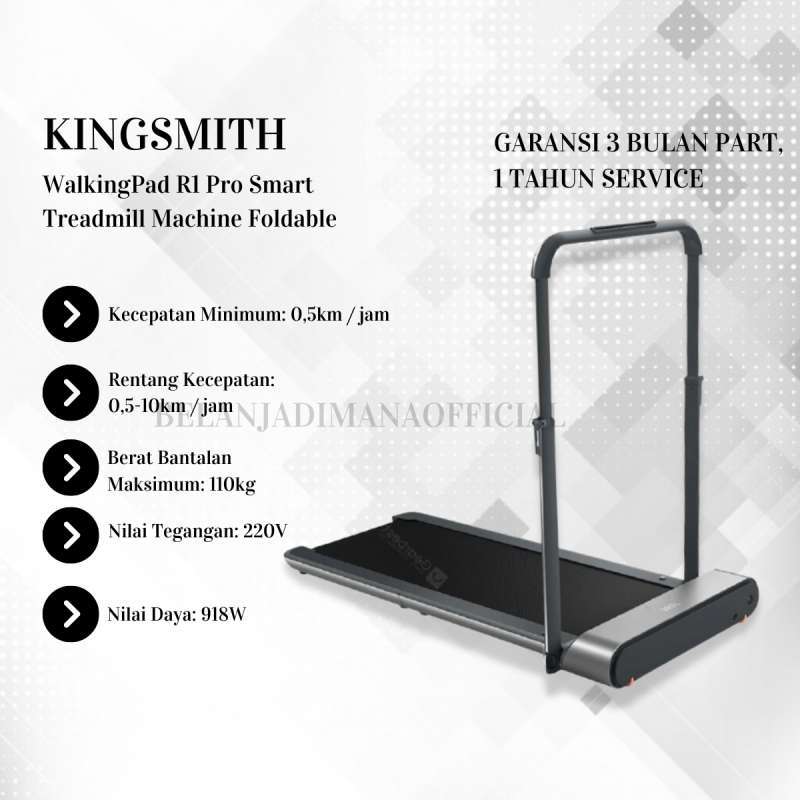Jual Kingsmith WalkingPad R1 Pro Smart Treadmill Machine Foldable ...