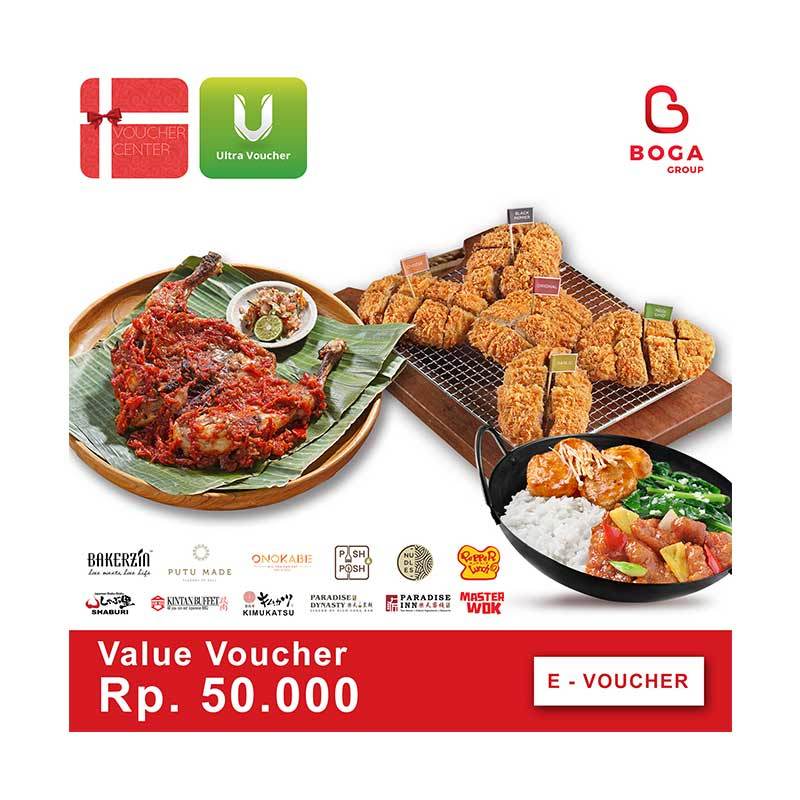 Promo Boga E-VoucheVoucher Digital Value Rp. 50.000 Diskon 6% di Seller ...