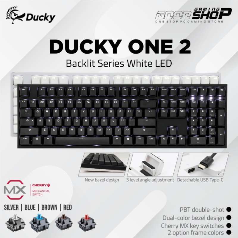 Jual DUCKY ONE 2 Backlit Series White LED Fullsize - Gaming Keyboard ...