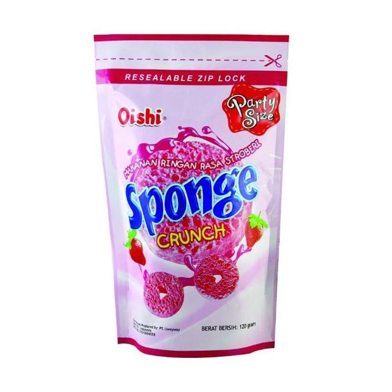 Jual Oishi Sponge Crunch Strawberry [120 g] di Seller Hokky Fruit ...
