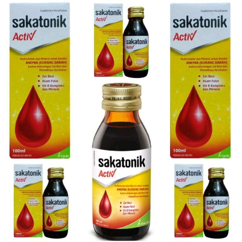 Jual Sakatonik Activ Syrup Multivitamin & Mineral Untuk Anemia Botol ...