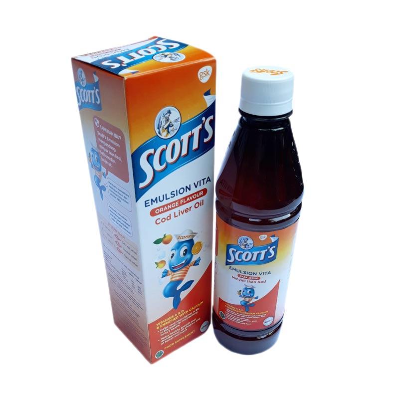 Jual Scott's Emulsion Orange Suplemen Kesehatan [400 Ml] Di Seller ...