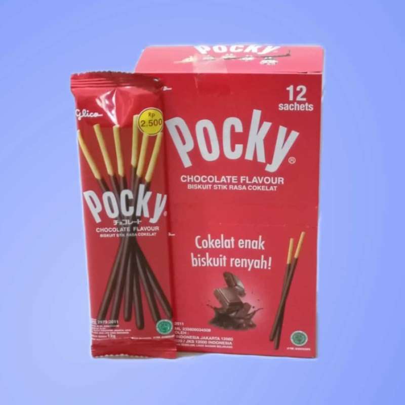 Jual Pocky Chocolate Stick Biscuit Single [12 sachet / 12 g] di Seller ...