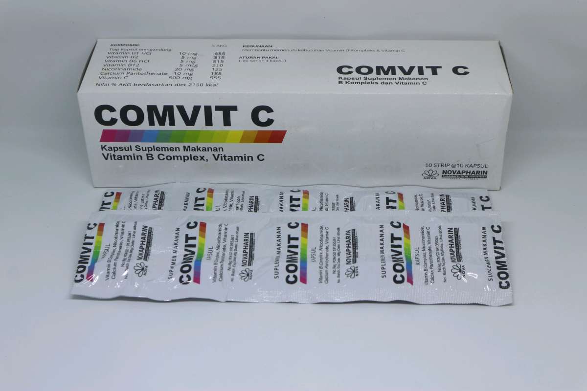 Jual COMVIT C |Suplemen Kesehatan| |Kaplet Multivitamin| harga per ...