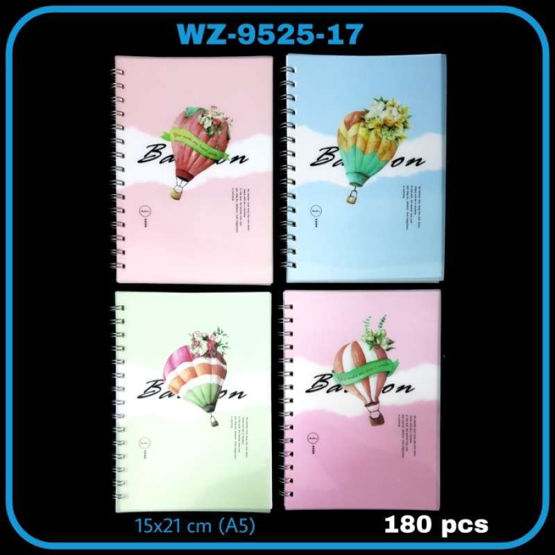 Jual Sos Notebook Spiral A5-70 Biasa / Buku Spiral B - 9525-17 Di ...