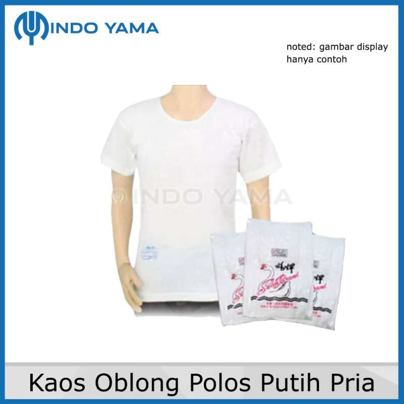 Promo kaos oblong polos putih pria baju polos size S M L XL kaos ...