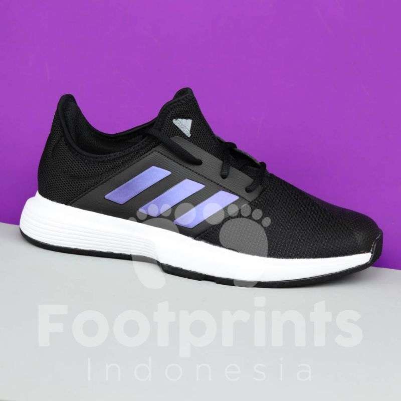 Jual Footprints Indonesia Sepatu Tenis Adidas Game Court Core Black ...