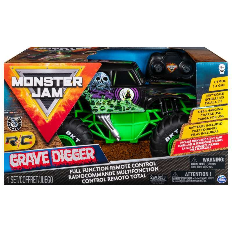 Promo Mainan Monster Jam RC 1:15 Scale Grave Digger SM6045003 Diskon 22 ...