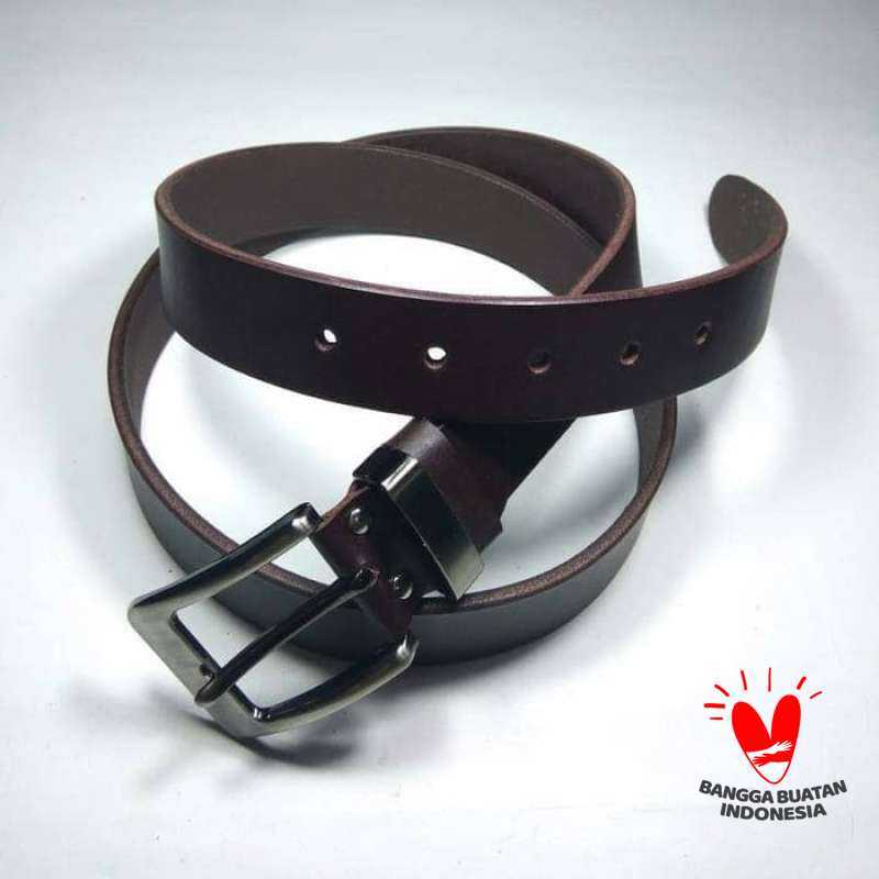 Promo Sabuk Ikat Pinggang Pria Kulit Sapi Asli Genuine Leather Diskon ...