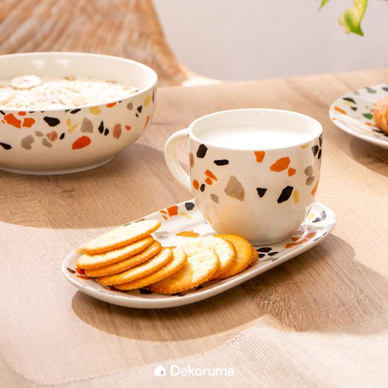 Jual Dekoruma YOKU Set Cangkir Teh Anti Panas | Stoneware Tea Cup ...