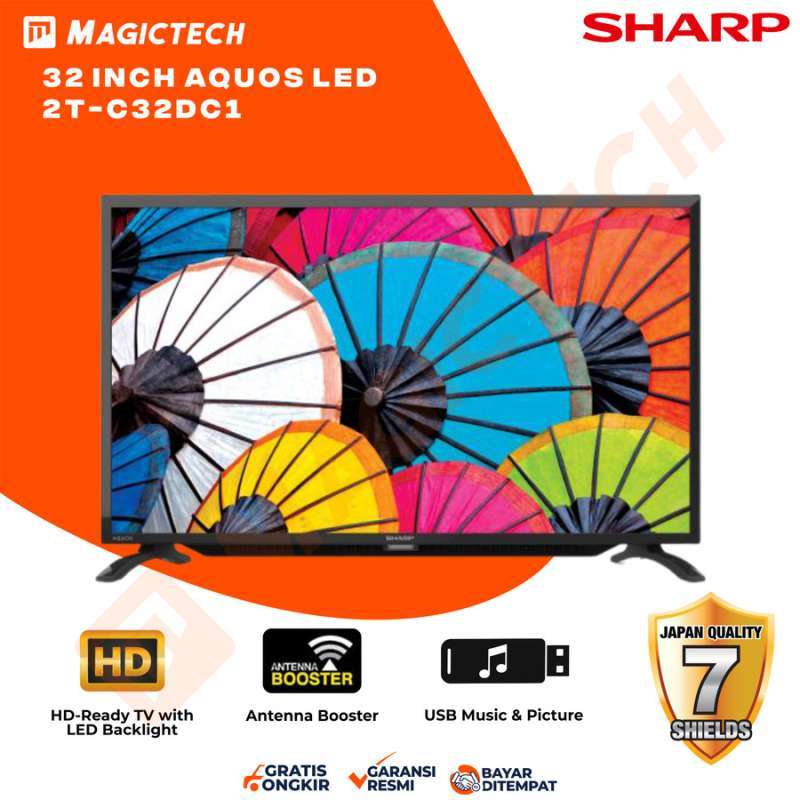 Jual TV LED SHARP AQUOS 32 INCH / 32 2T-C32DC1i DIGITAL TV di Seller ...