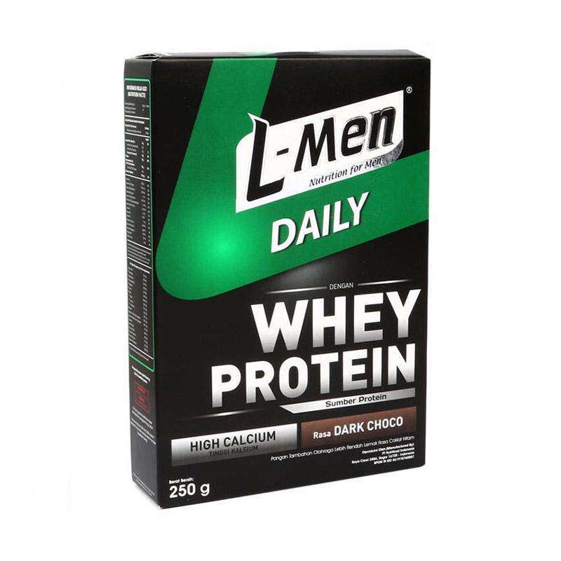 Jual L-men Daily Whey Protein Dark Chocolate [250 G] Minuman Kesehatan ...