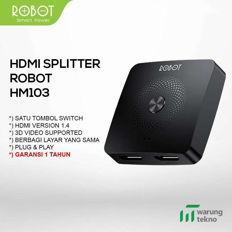 Jual Robot Hm103 Hdmi Switch Splitter 2in1out 1in2out Bi-direction 4k ...
