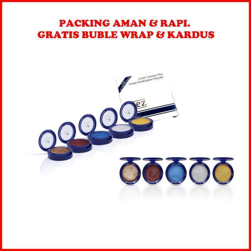 Jual Inez Color Contour Plus Loose Eye Shadow Powder (New Case) Parktis ...