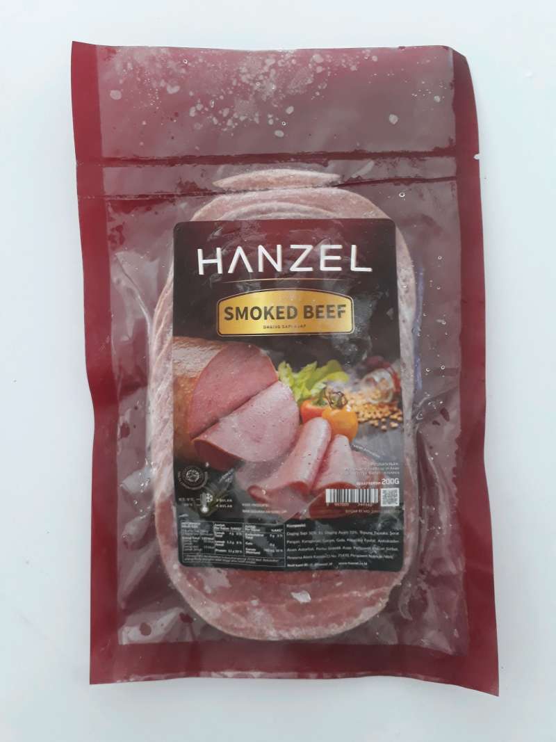 Promo Hanzel Smoke Beef 200 Gram / Smoke Beef / Sosis Beku Halal Diskon ...