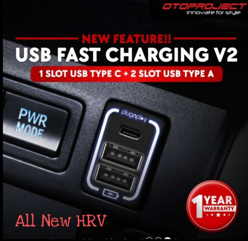 Jual OTOPROJECT USB FAST CHARGING ALL NEW HRV PLUG N PLAY TYPE V2 di ...